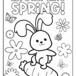 spring colouring pages free printable pdf - Chart Printable