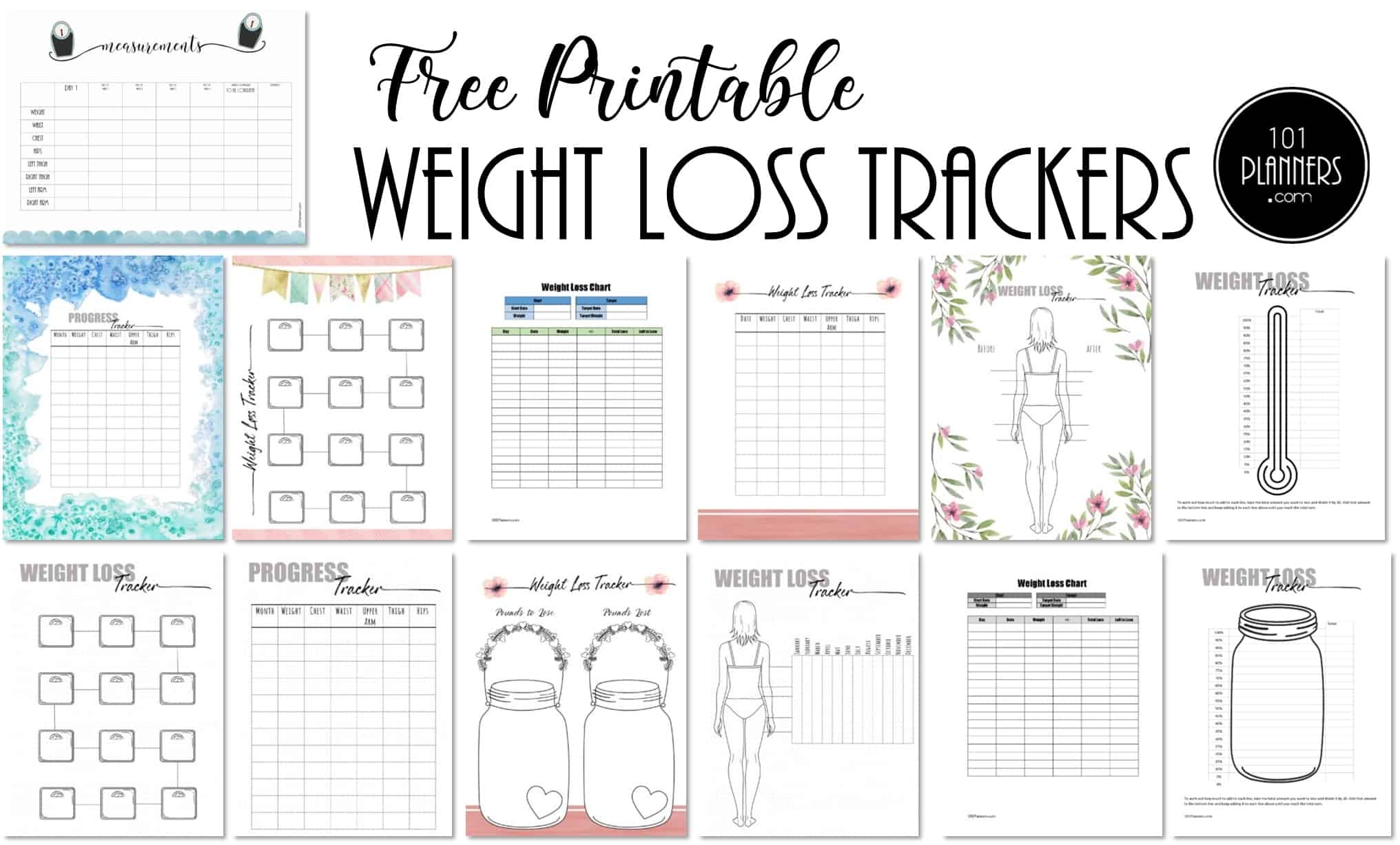 Weight Loss Tracker Printable - Chart Printable